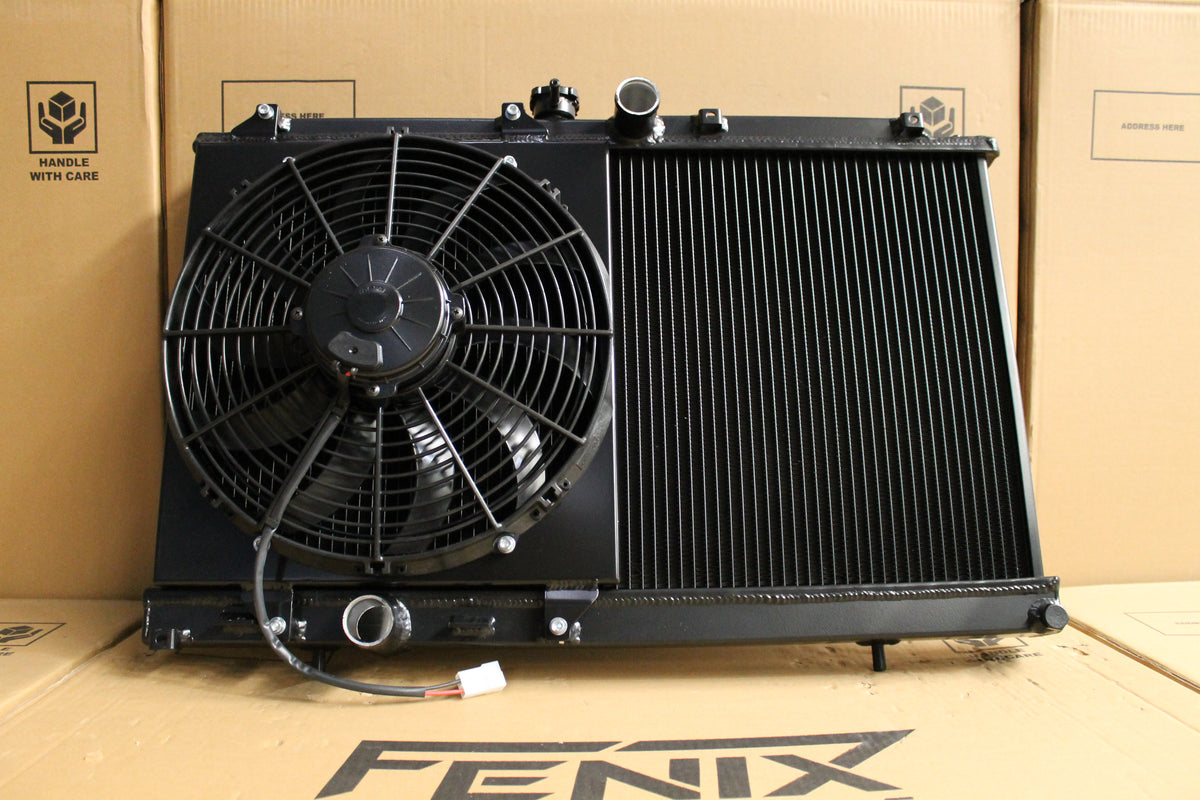 Mitsubishi Evolution 7-8-9 Full Alloy Performance Radiator, Custom Fan ...