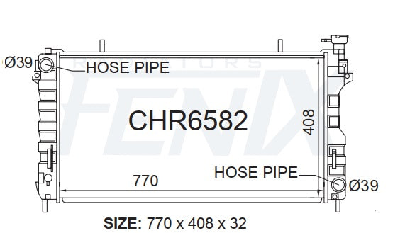 Chrysler RG Voyager Radiator (MAY/2001 - 2004). — fenixautoparts