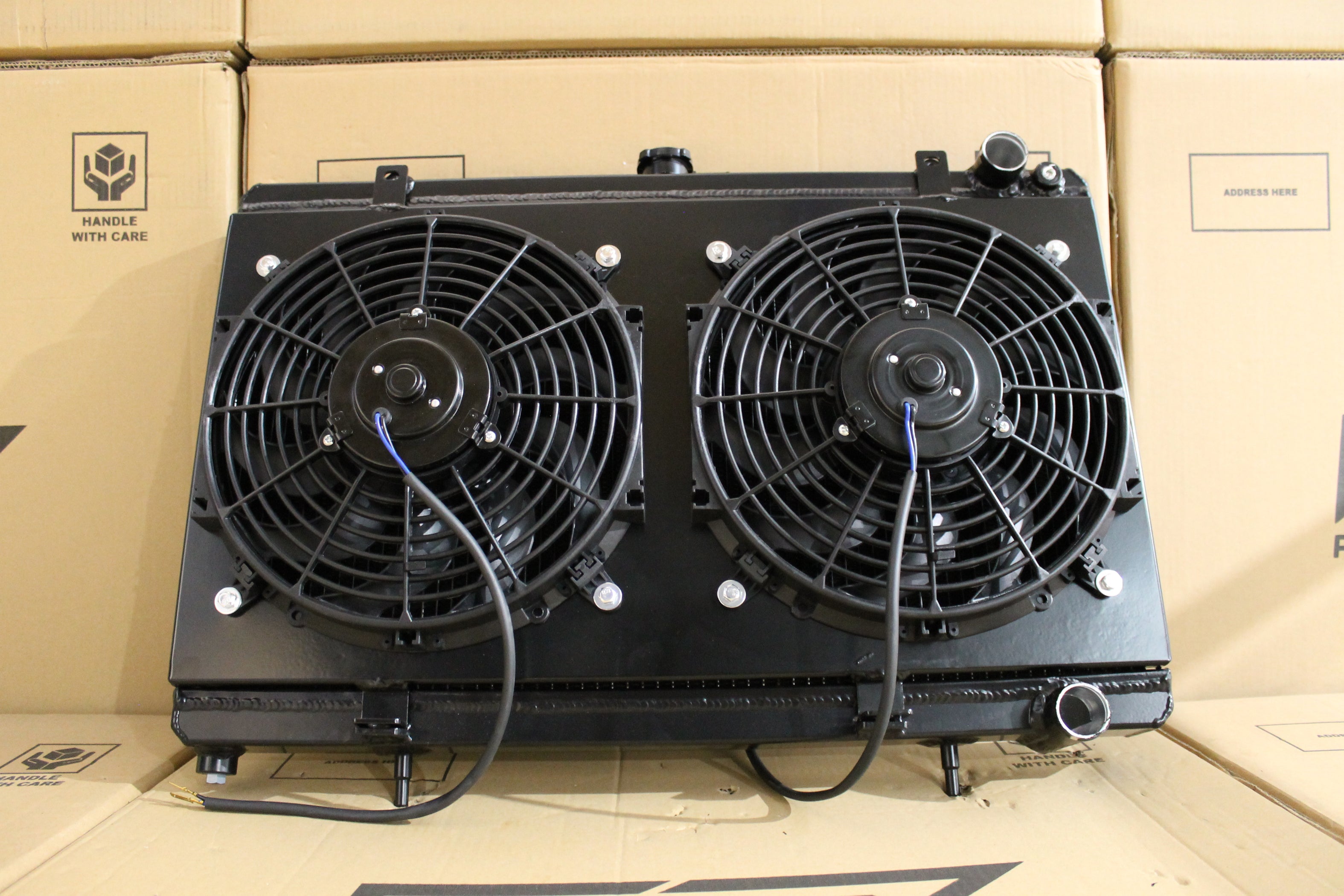 Nissan 180SX CA18DET Full Alloy Performance Radiator & Fan Shroud Kit ...