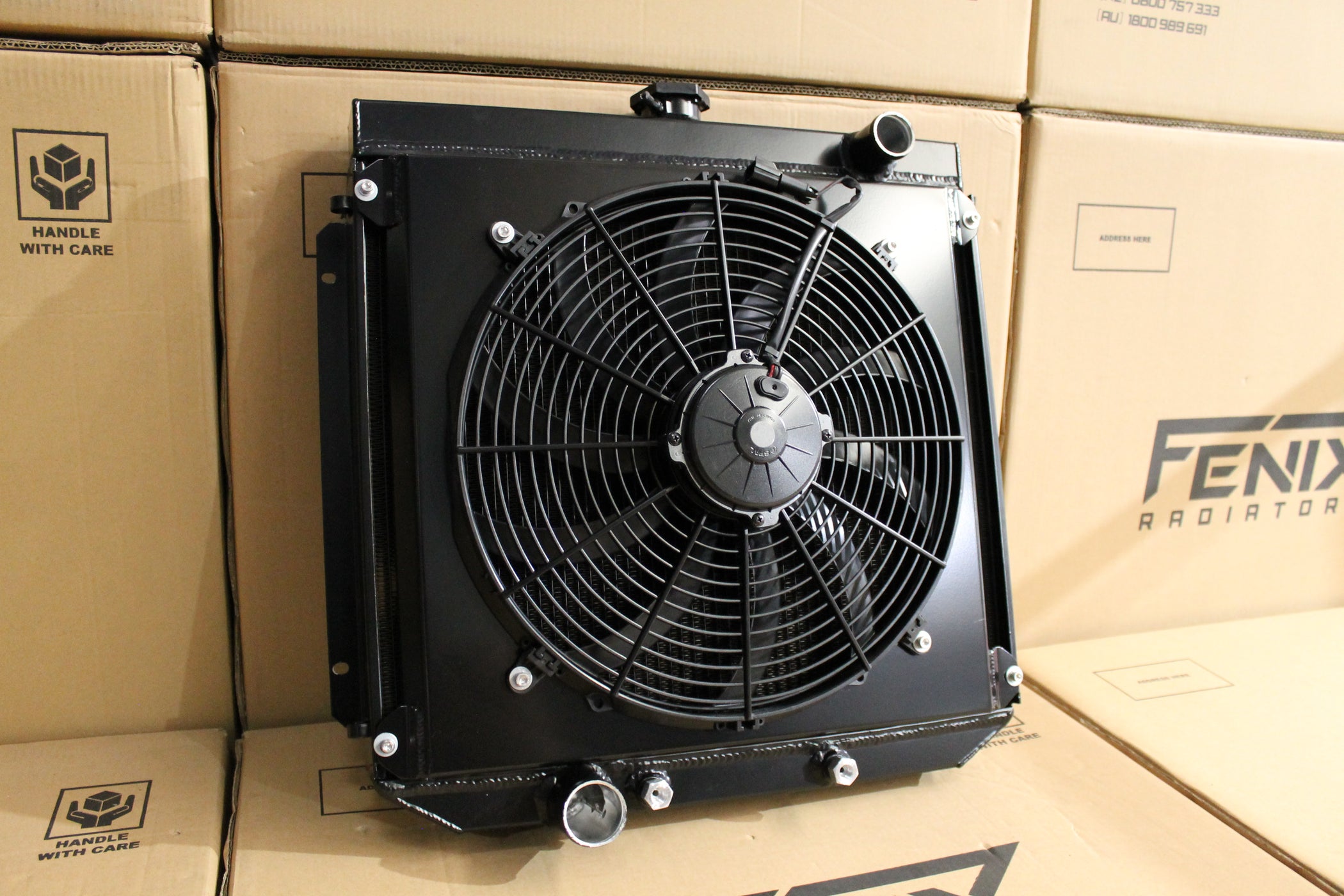Ford XR-XY Falcon Cleveland V8 Full Alloy Radiator, Custom Shroud & 16 ...
