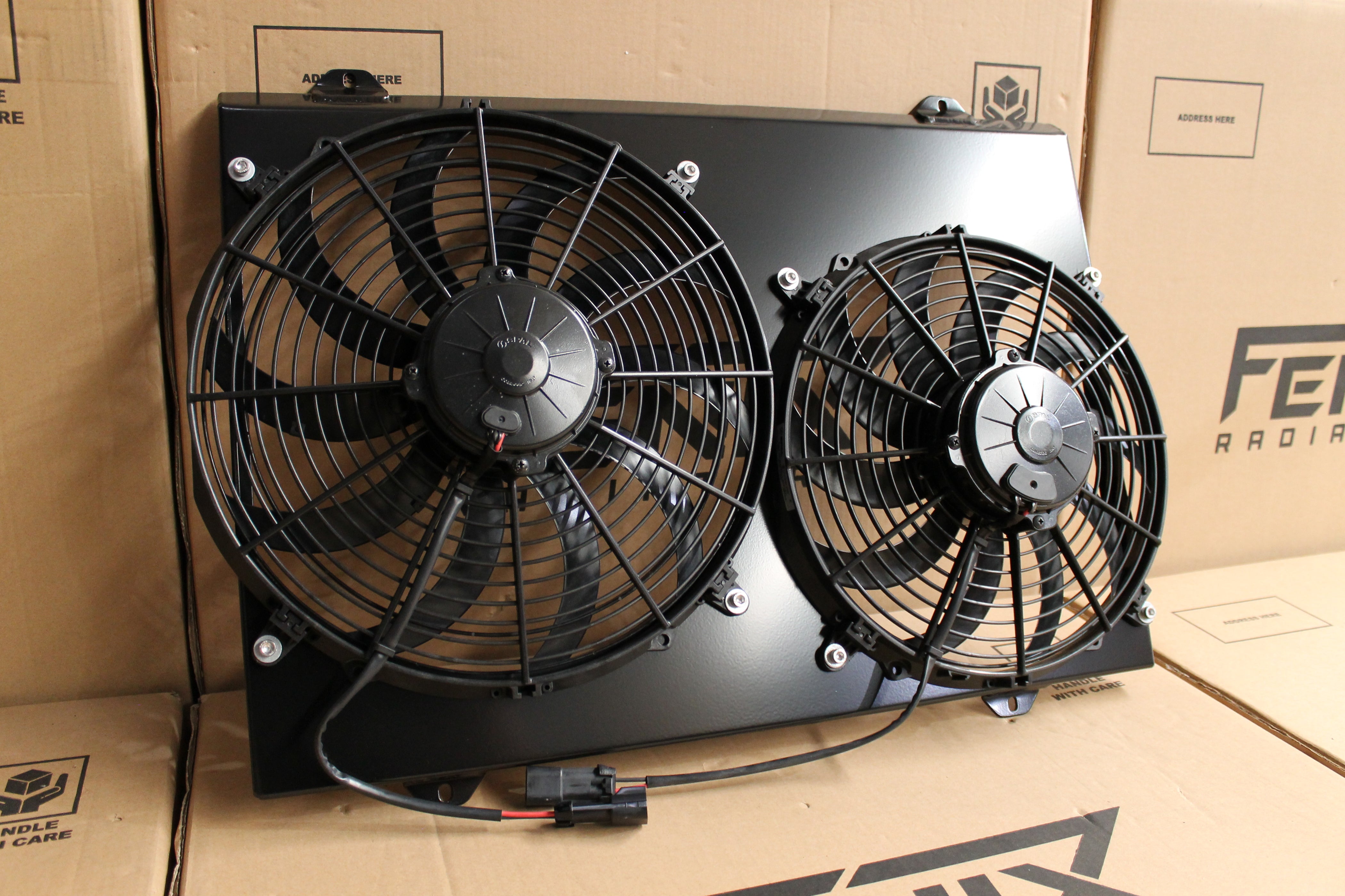 Ford XC-XD-XE Falcon Custom Built Shroud & Twin Spal Fans. — Fenix ...