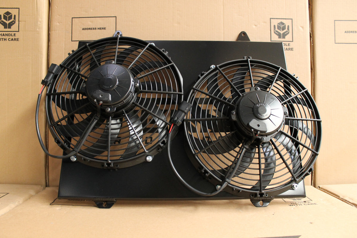Holden VL Commodore RB30 Custom Built Shroud & Twin 12" Spal Fans ...