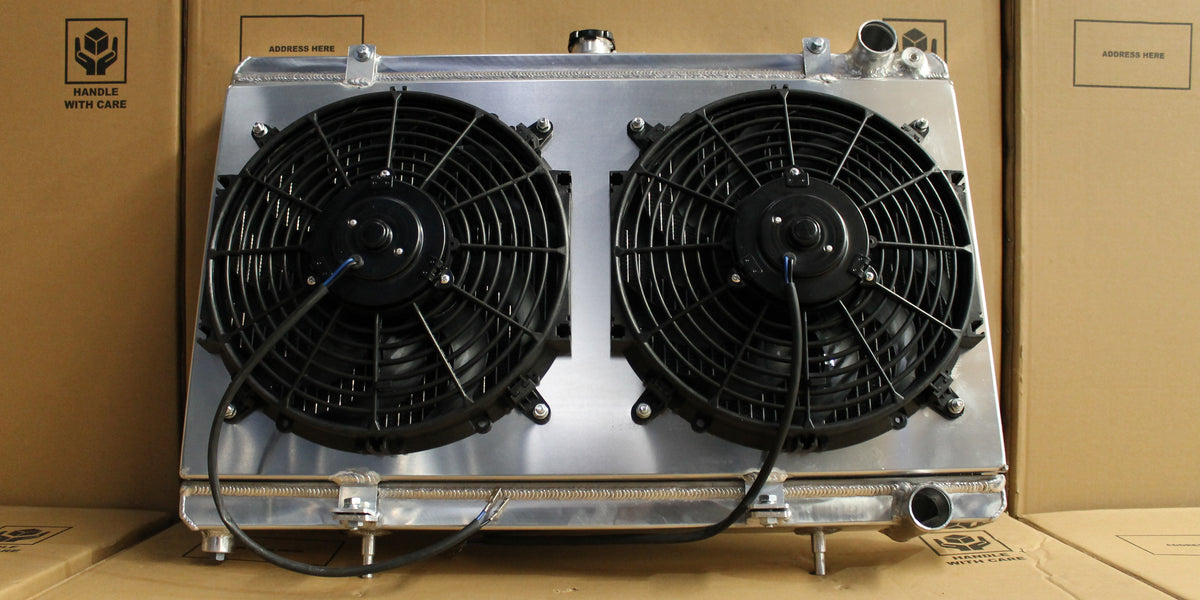 Nissan 180SX CA18DET Full Alloy Performance Radiator & Fan Shroud Kit ...