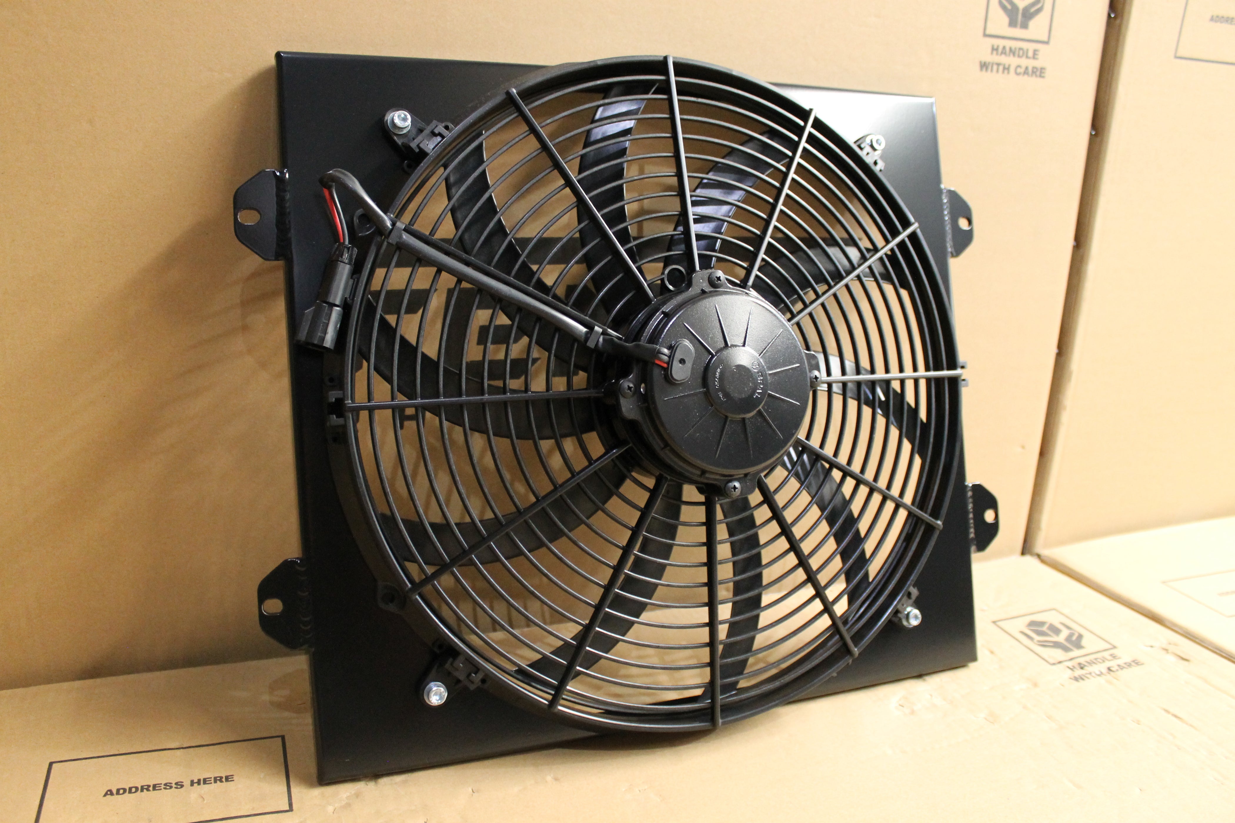 Mazda RX7 Series 1-2-3 Custom Fan Shroud & 16" 3000cfm Spal Fan ...