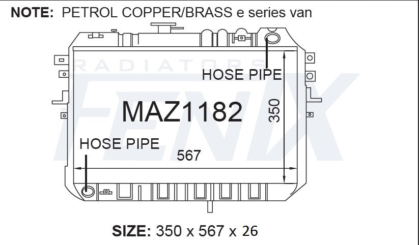 Radiator | Ford | Econovan | Fenix — Fenix Radiators
