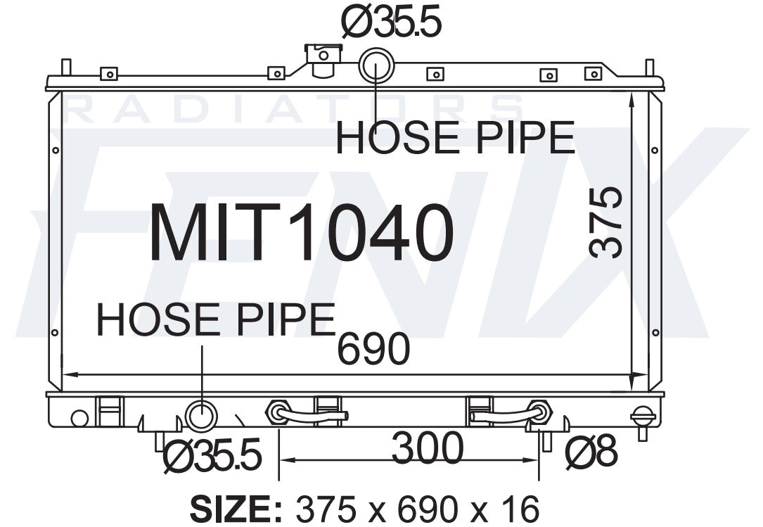 Radiator | Mitsubishi | Lancer | Fenix — fenixautoparts