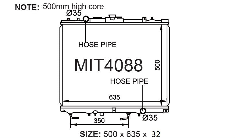Radiator | Mitsubishi | Triton | MK | Fenix Radiators