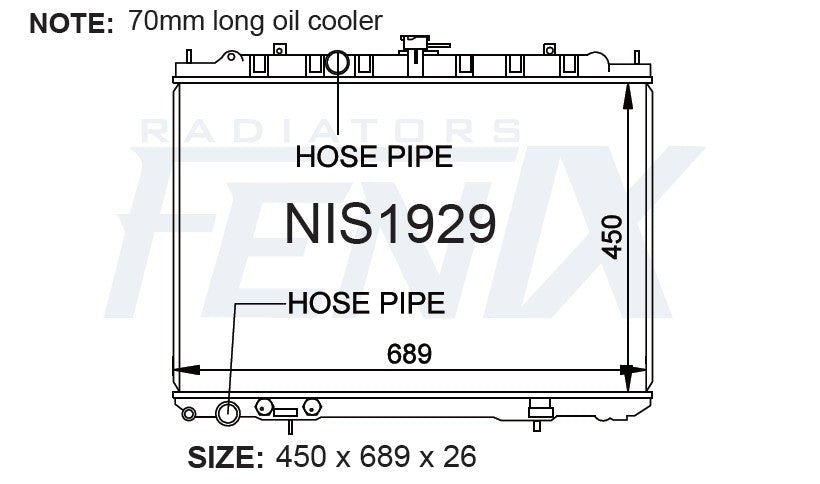 Nissan | X-Trail | T30 | Fenix Radiators — fenixautoparts