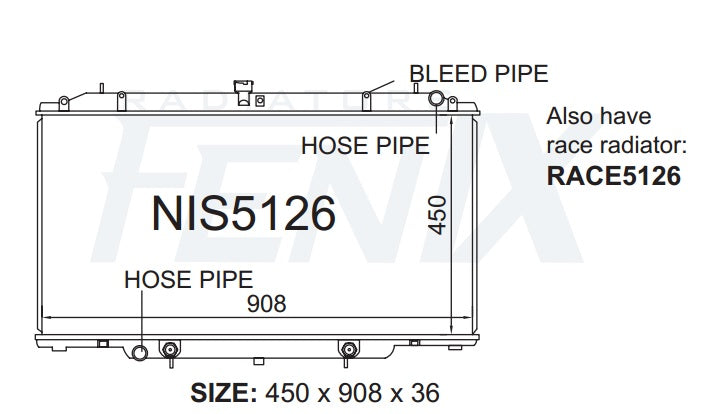 Nissan GU Patrol 2.8 & 3.0 Diesel Radiator. — Fenix Radiators