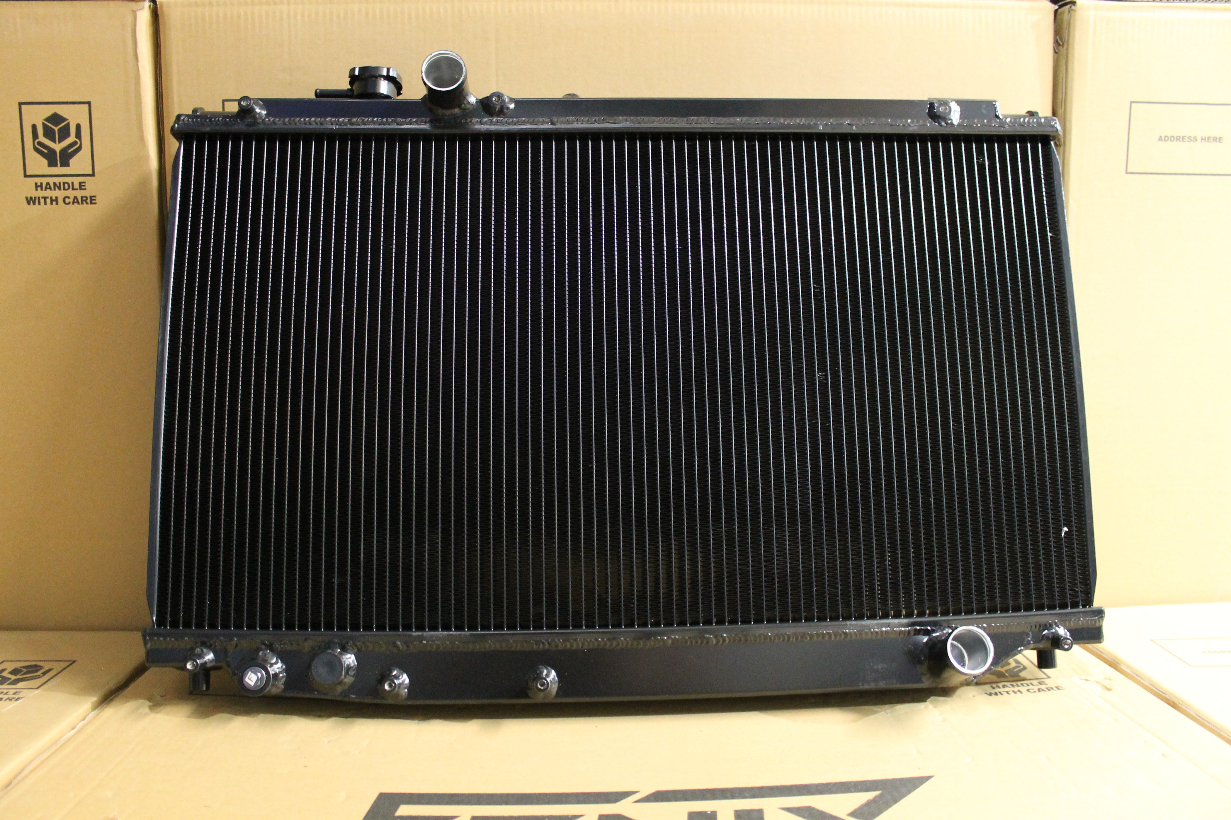 Toyota Supra JZA80 Full Alloy Performance Radiator & Fan Shroud Kit ...